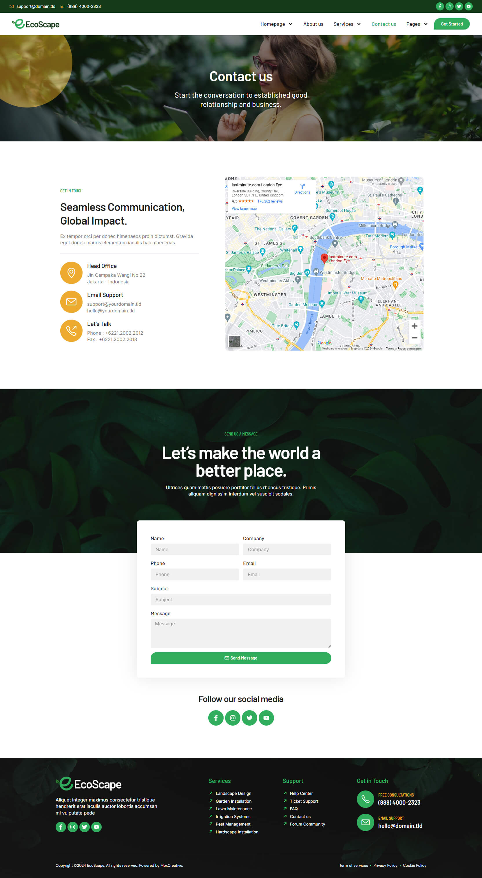 EcoScape - Gardening & Landscape Elementor Pro Template Kit by moxcreative